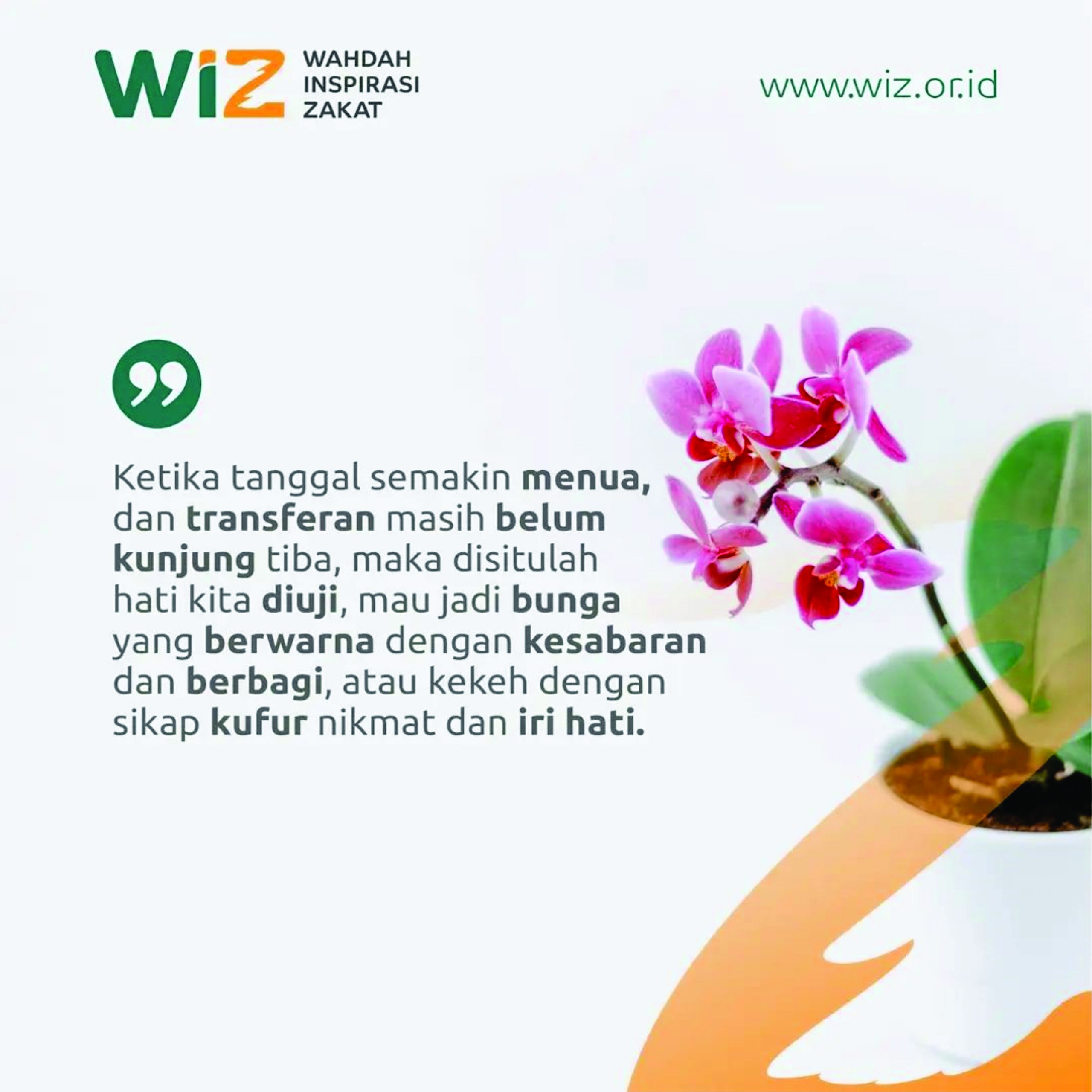 Sekuntum Bunga – WAHDAH INSPIRASI ZAKAT