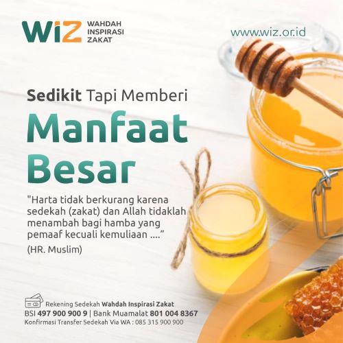 Sedikit Tapi Memberi Manfaat Besar – WAHDAH INSPIRASI ZAKAT