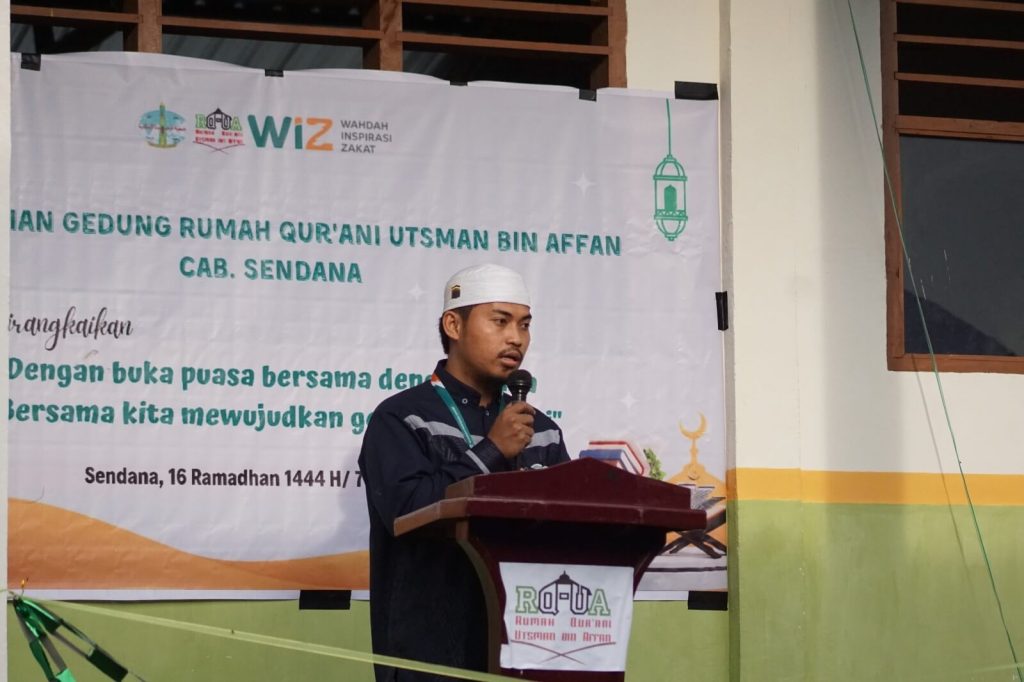 WIZ Resmikan Rumah Qur’an Sendana – WAHDAH INSPIRASI ZAKAT