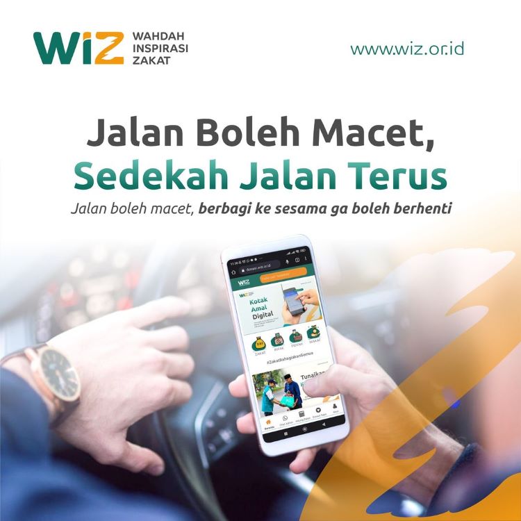 Jalan Boleh Macet, Sedekah Jalan Terus – WAHDAH INSPIRASI ZAKAT