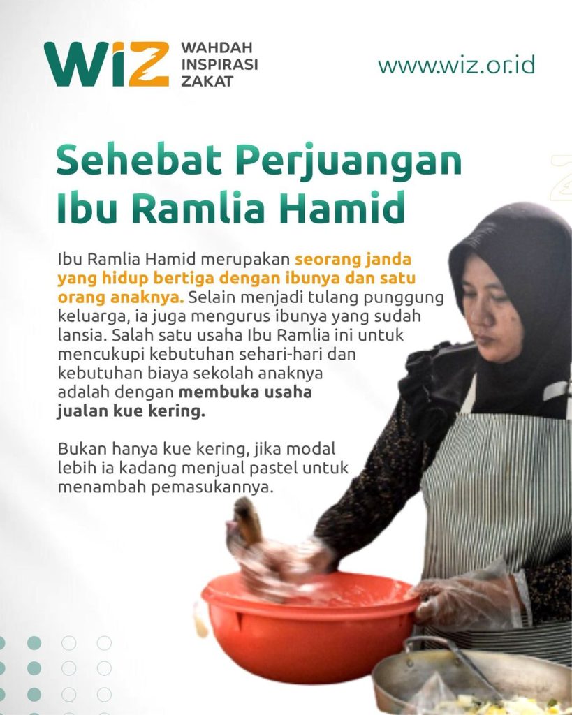 Sehebat Perjuangan Ibu Ramlia Hamid – WAHDAH INSPIRASI ZAKAT