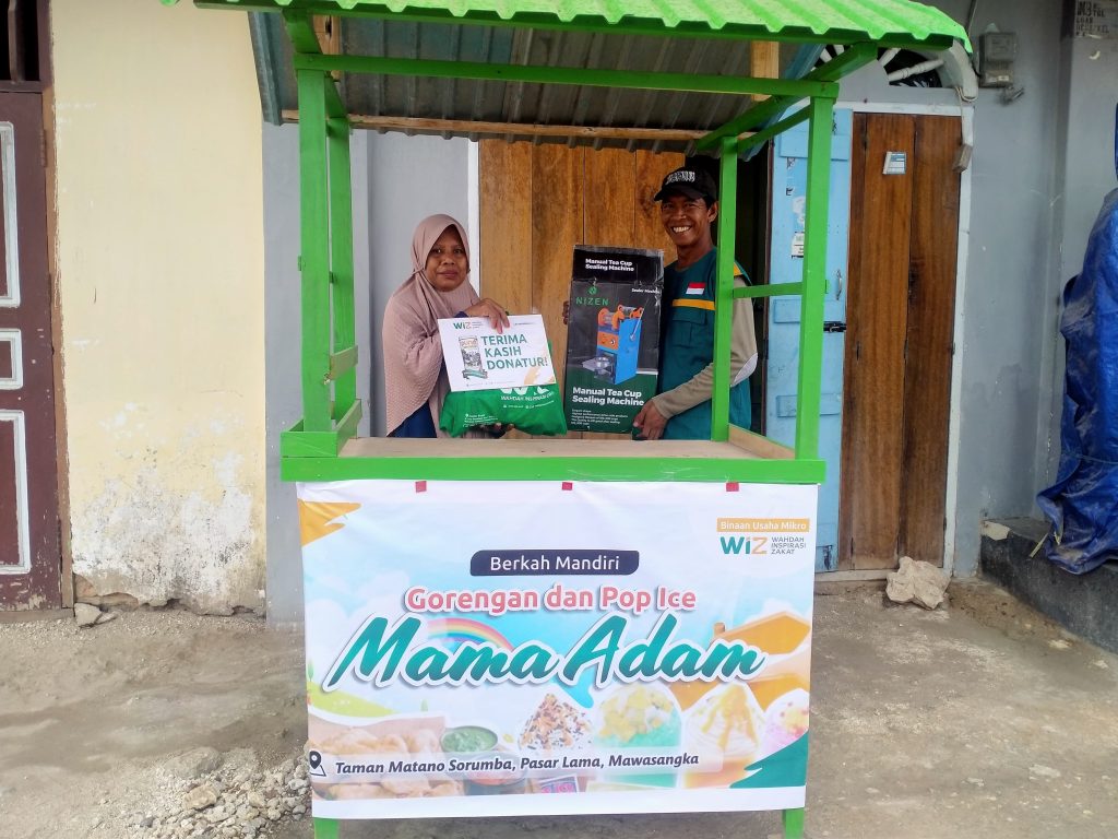 WIZ Hadirkan Gerobak Berkah Buat Mama Adam – WAHDAH INSPIRASI ZAKAT